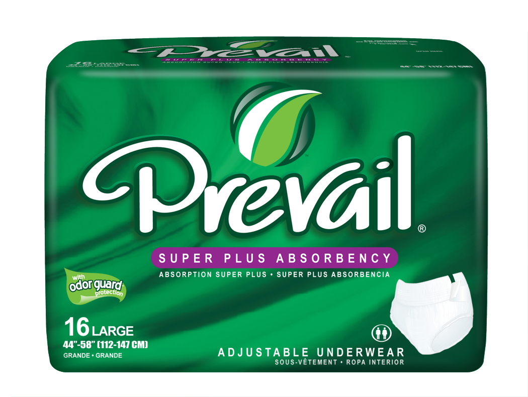 Prevail Adjustable Underwear - Super Plus-Maximum Absorbency ...